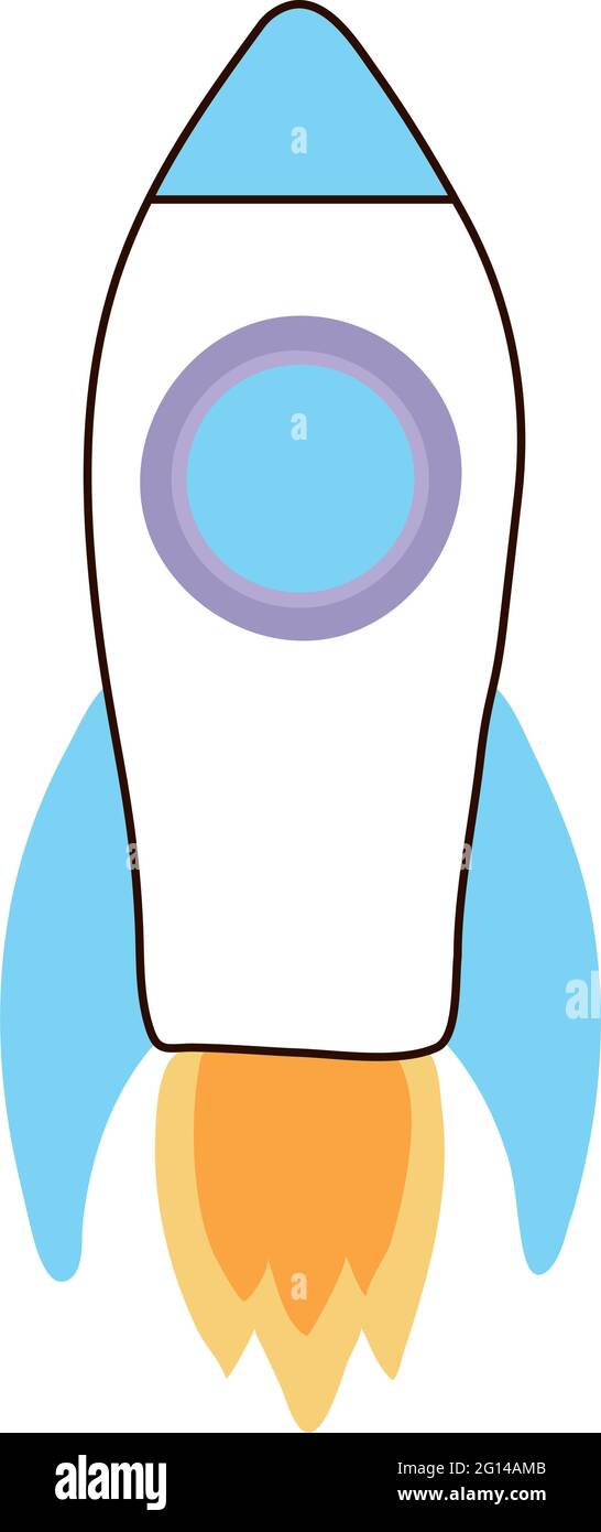 blue rocket design Stock Vector Image & Art - Alamy