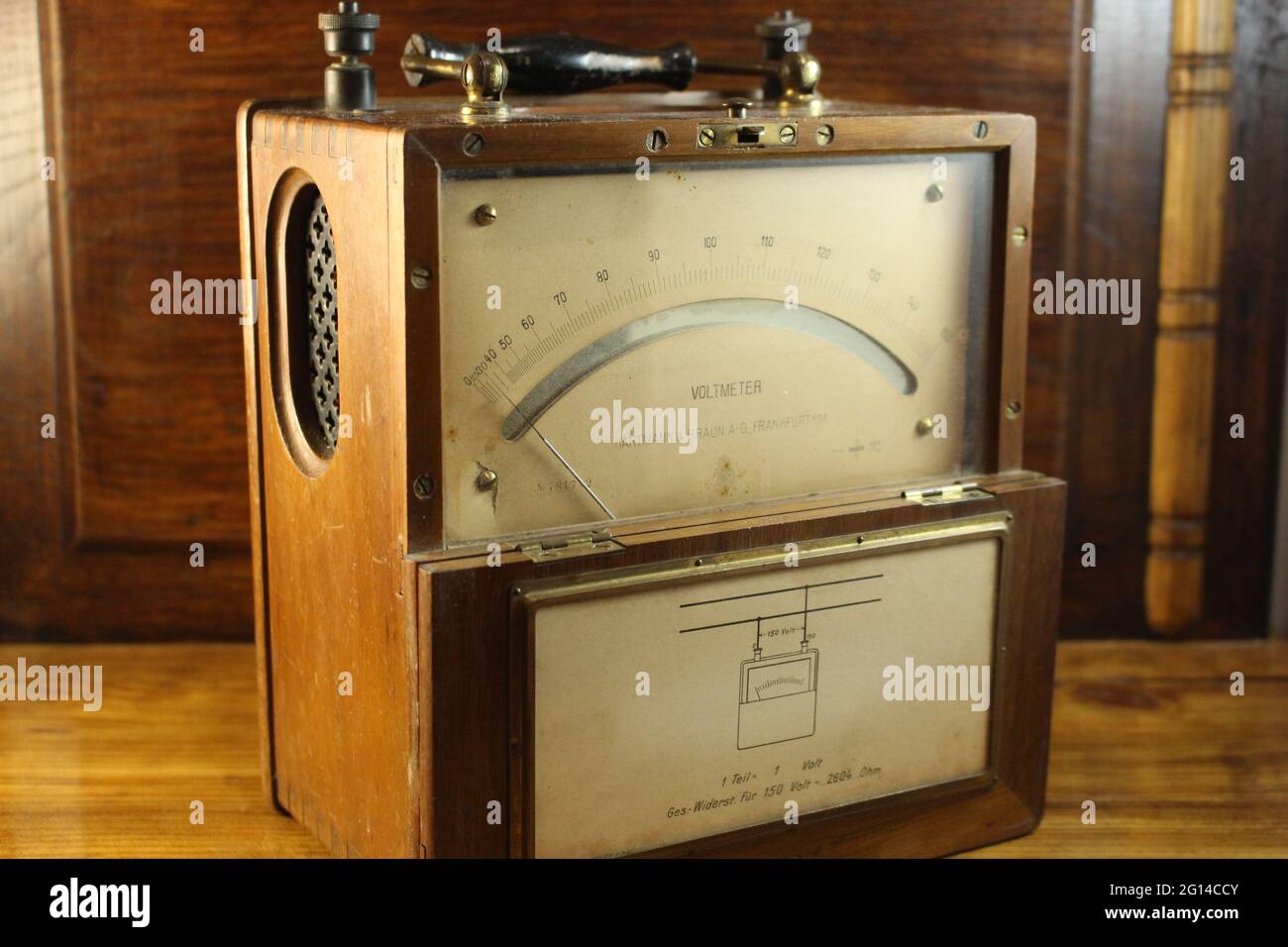Antique vintage voltmeter hi-res stock photography and images - Alamy