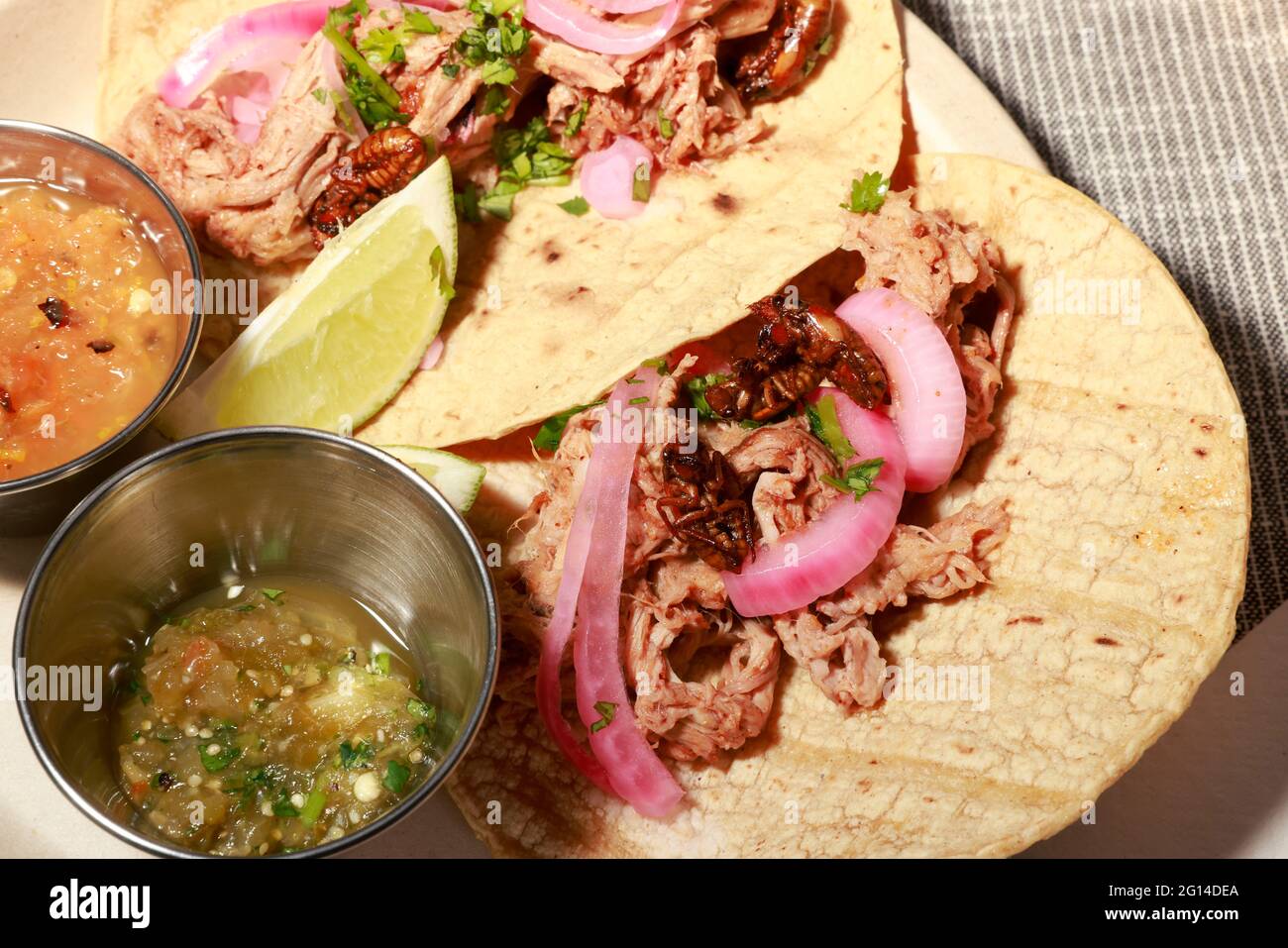 Bloomington, United States. 27th May, 2021. Tacos were one of the menu ...