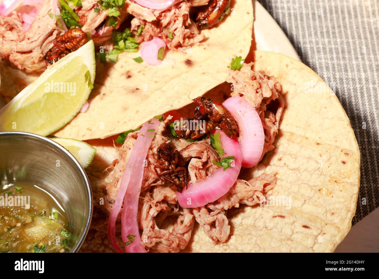 Bloomington, United States. 27th May, 2021. Tacos were one of the menu ...