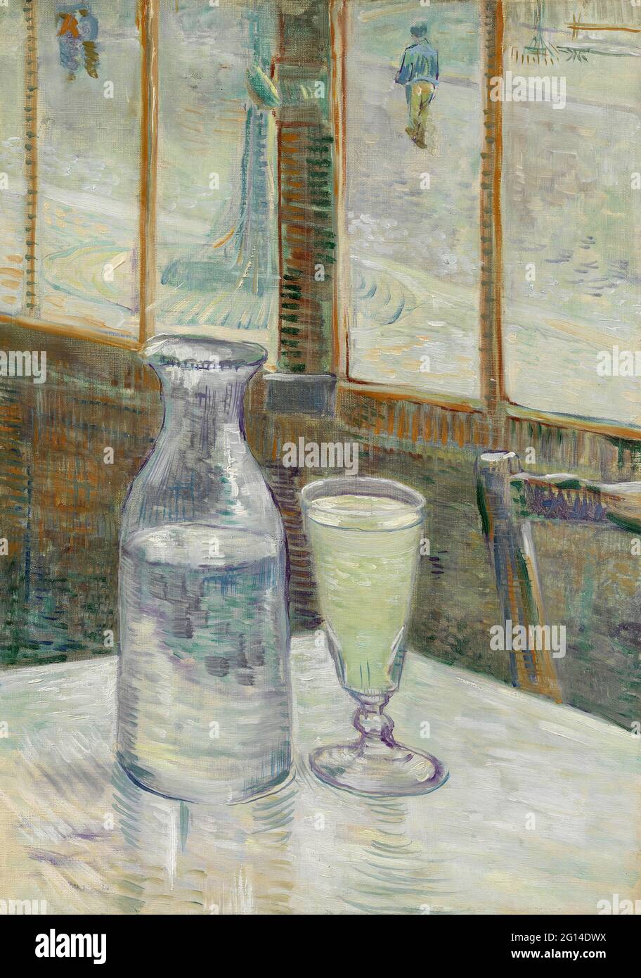 Vincent Van Gogh - Caf Table with Absinthe Stock Photo - Alamy