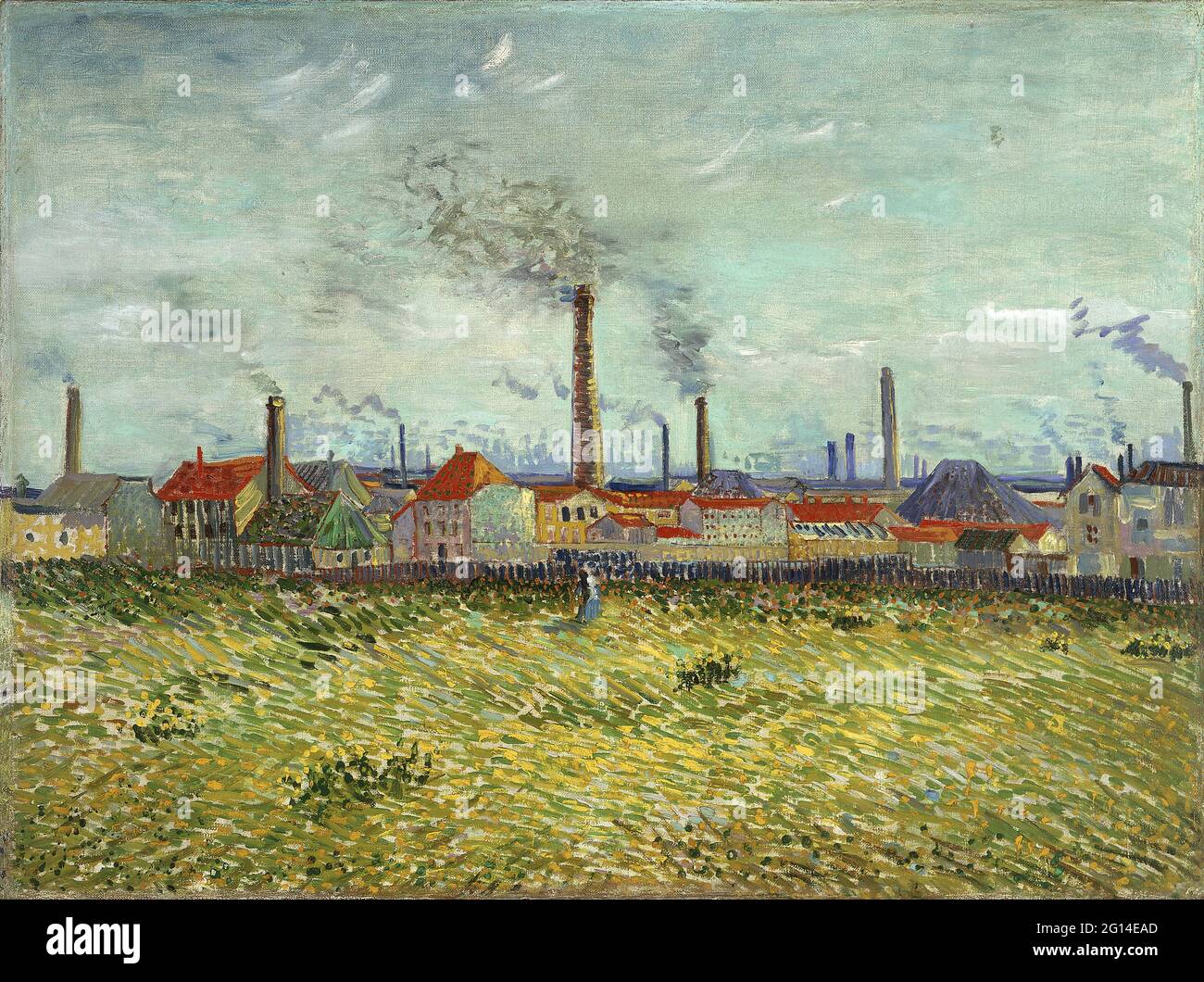 Vincent Van Gogh - Factories at Clichy Stock Photo - Alamy