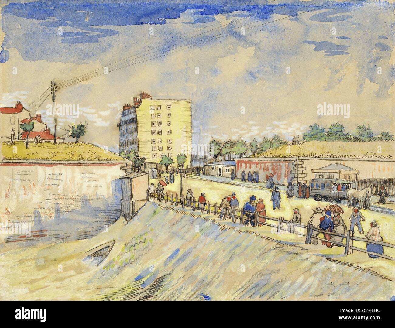 Gate in the paris ramparts hi-res stock photography and images - Alamy