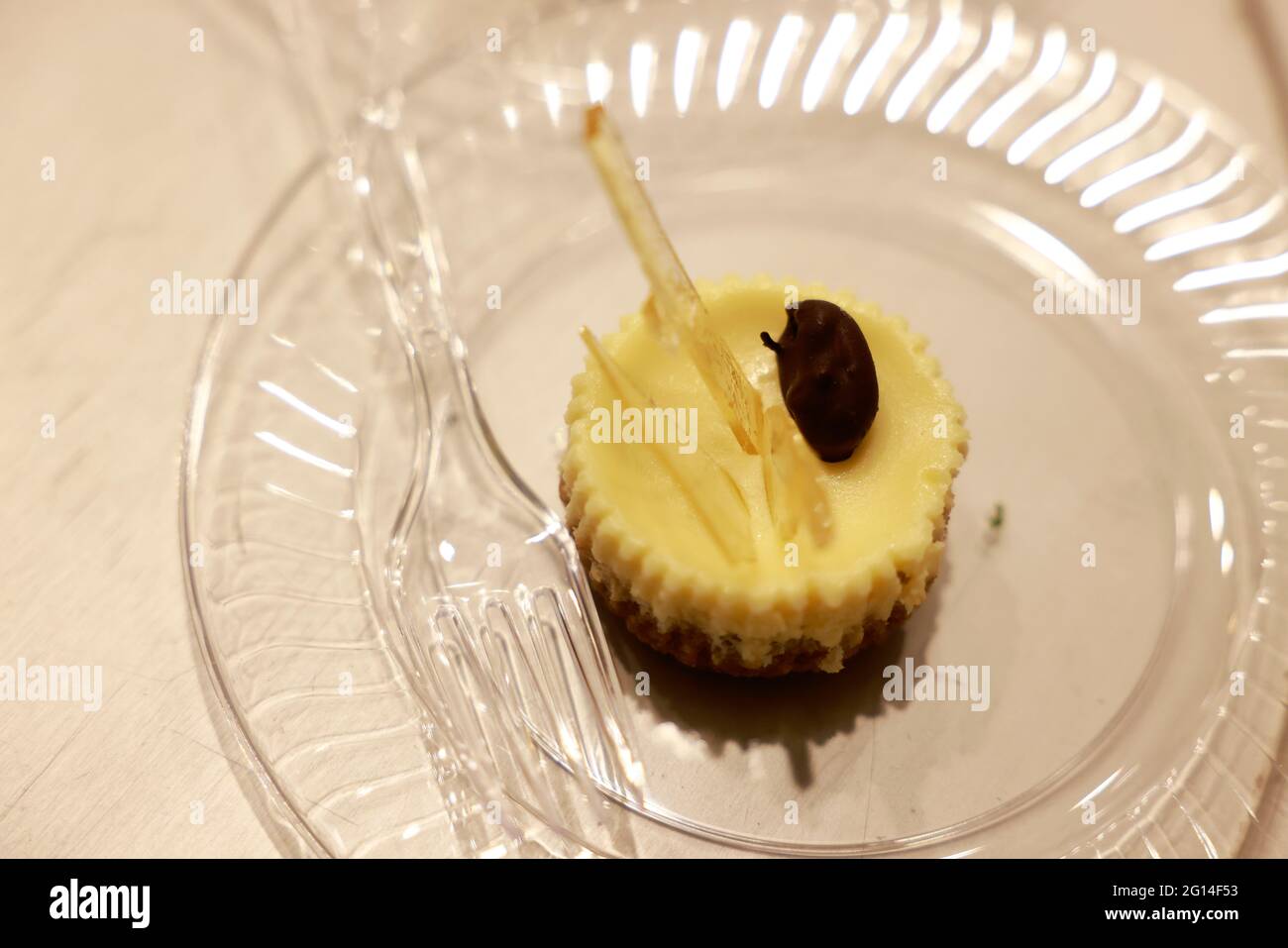 Bloomington, Indiana, USA. 27th May, 2021. Cheesecake with chocolate ...