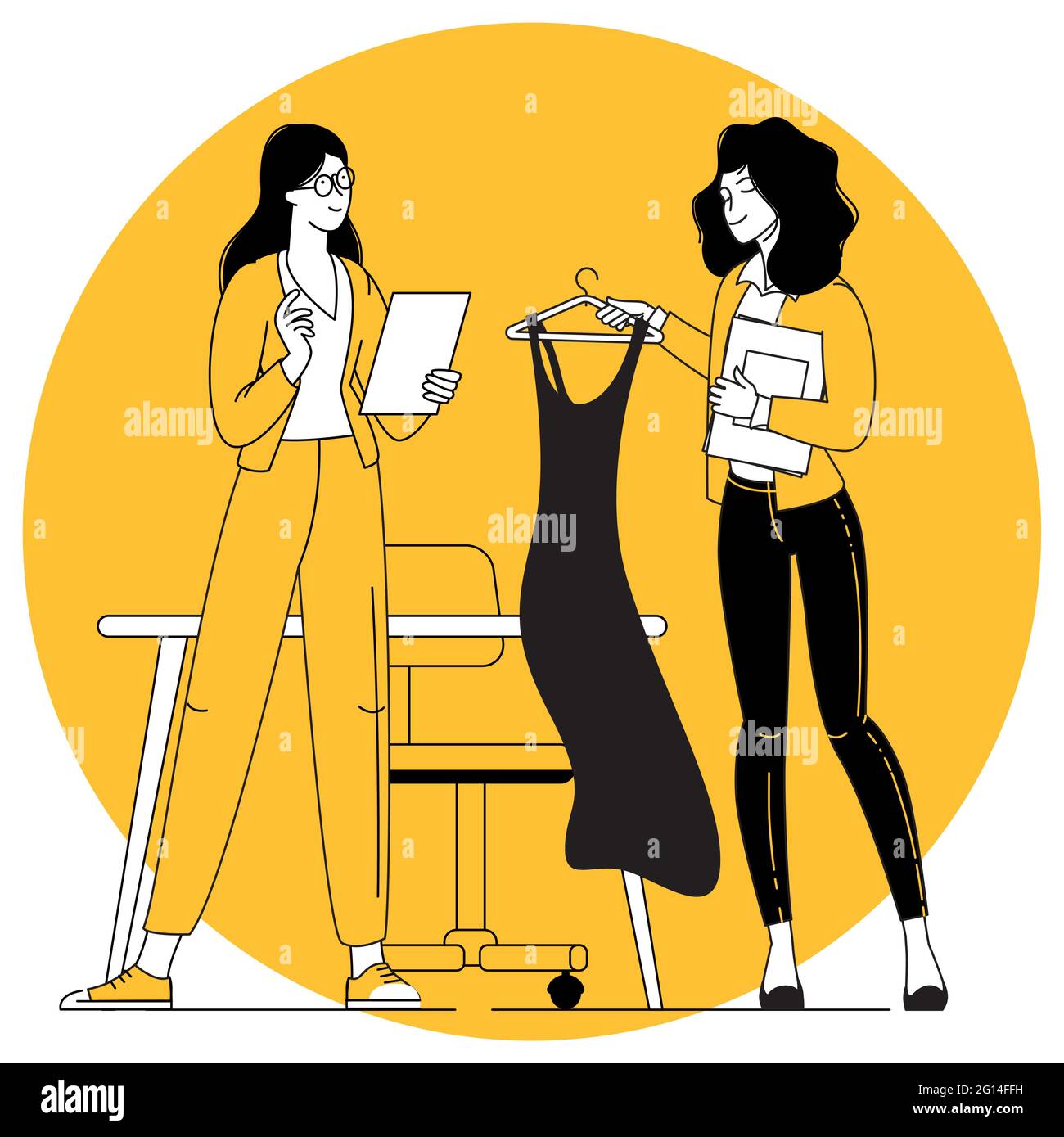 Shopkeeper store Stock Vector Images - Alamy