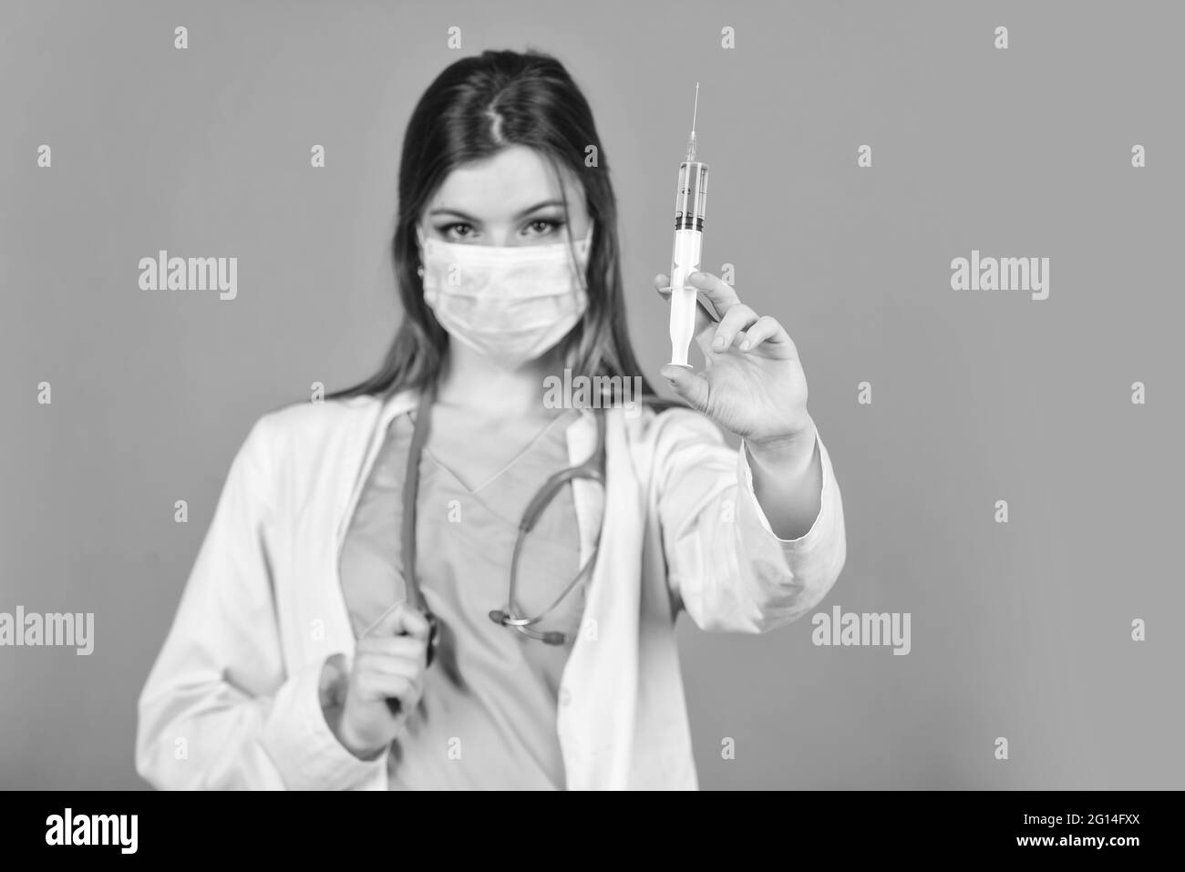 coronavirus epidemic from china. selective focus. woman doctor use ...