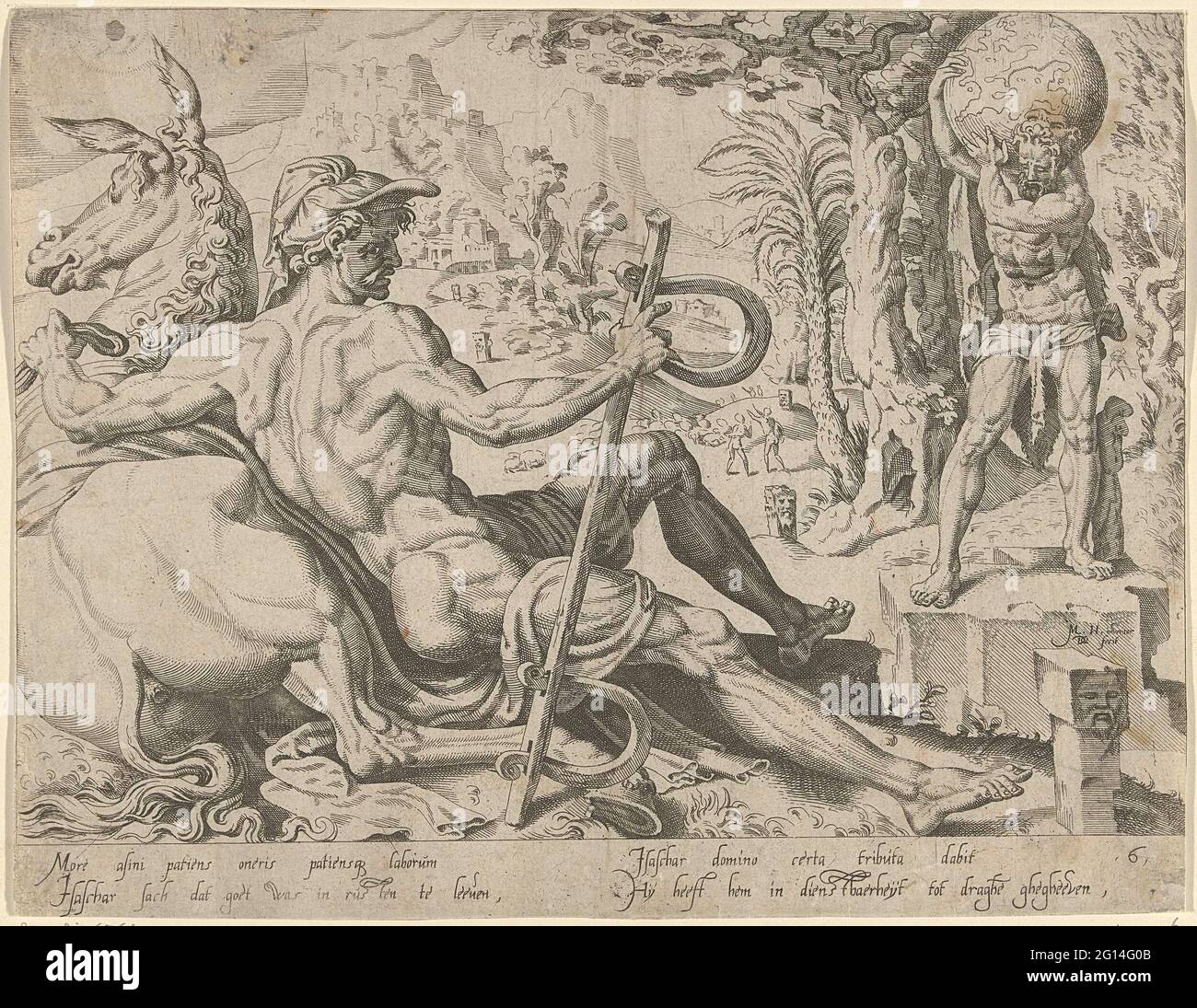 Isachar; Twelve sons of Jacob. Isachar, the ninth son of Jacob, dressed ...