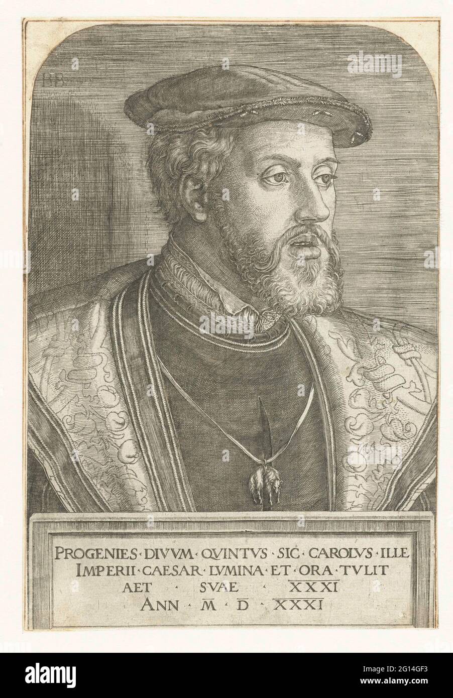 Portrait of emperor Charles V. Portrait of emperor Charles V at the age ...