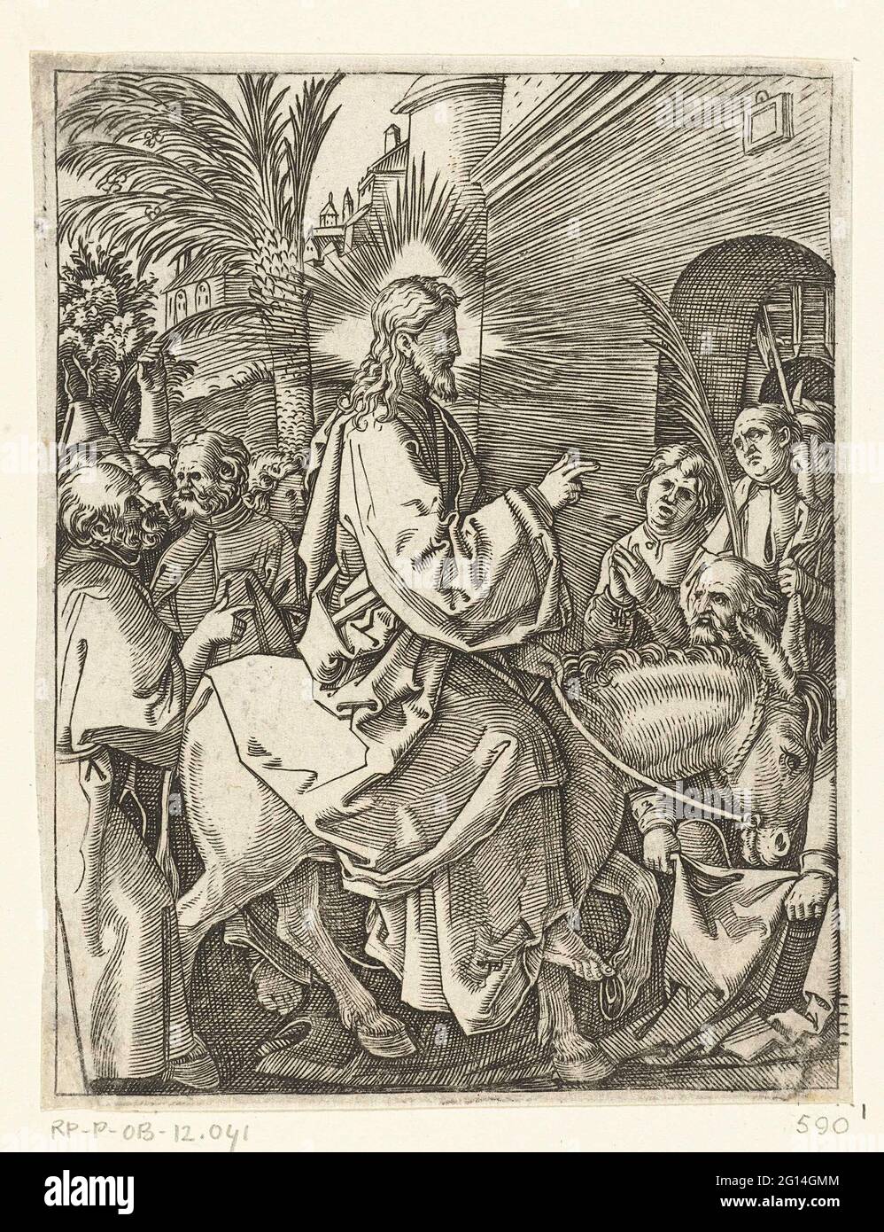 Arrival of Christ in Jerusalem; Passion of Christ Stock Photo - Alamy