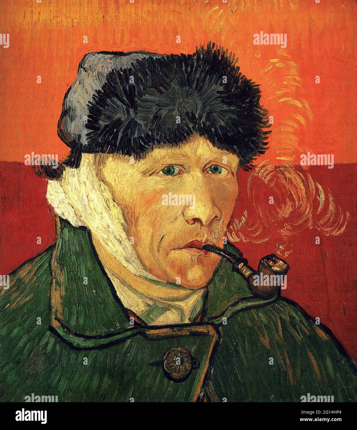 Vincent Van Gogh - Self Portrait with a Bandaged Ear 02 Stock Photo - Alamy