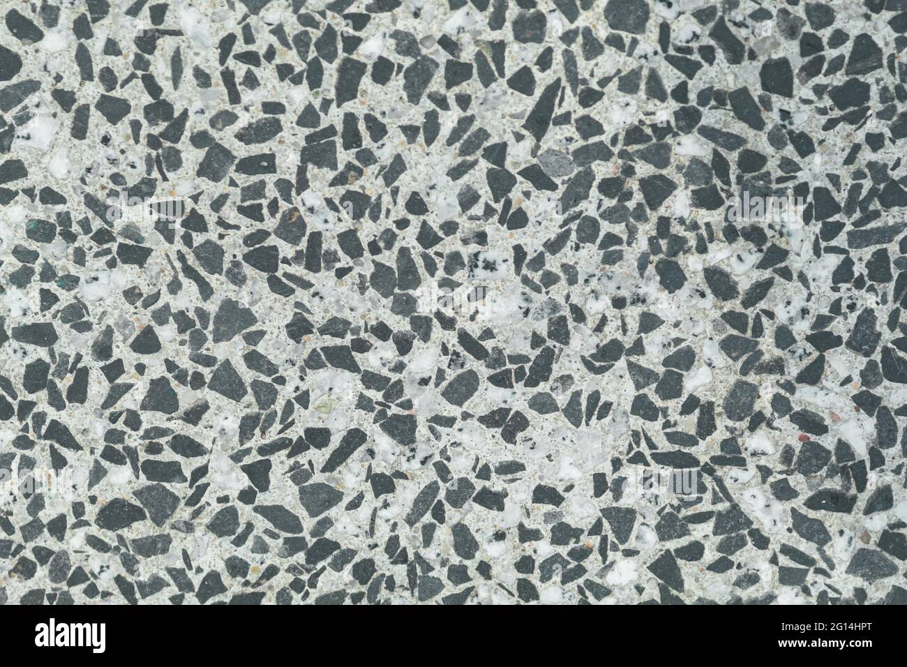 Texture of granite chips in concrete close-up. Colored granite floor ...