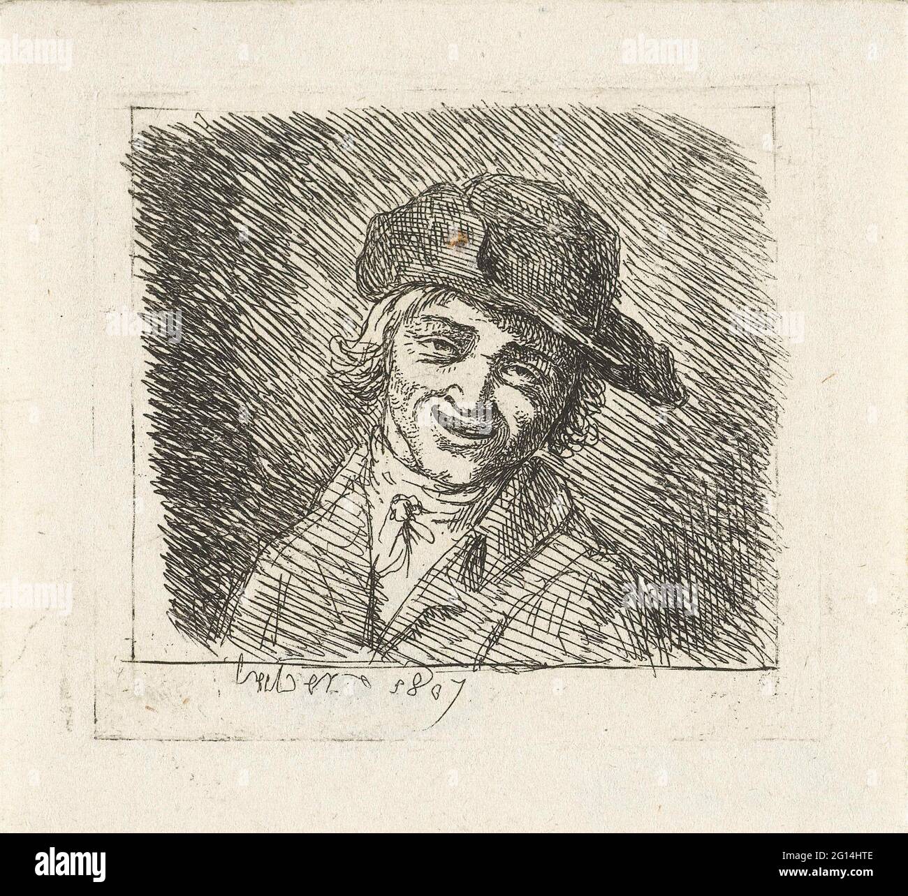 Smiling man with hat Stock Photo - Alamy