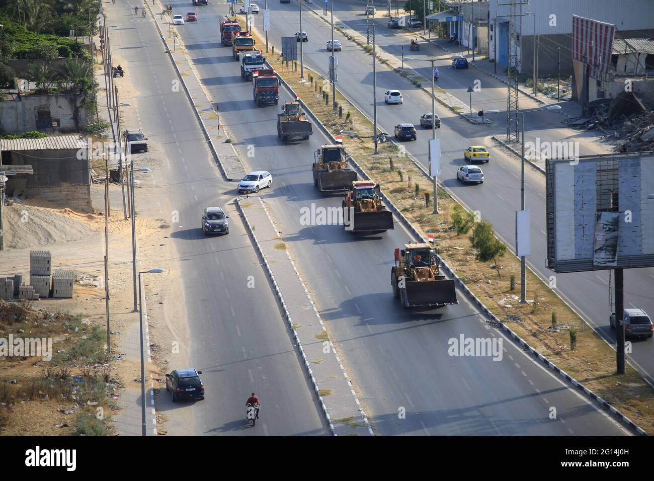 The Gaza Strip, The Gaza Strip, Palestine. 4th June, 2021. Egypt sent a ...