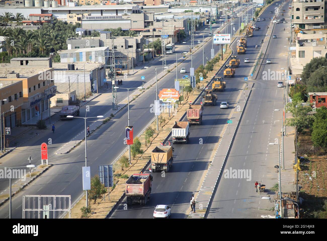 The Gaza Strip, The Gaza Strip, Palestine. 4th June, 2021. Egypt sent a ...