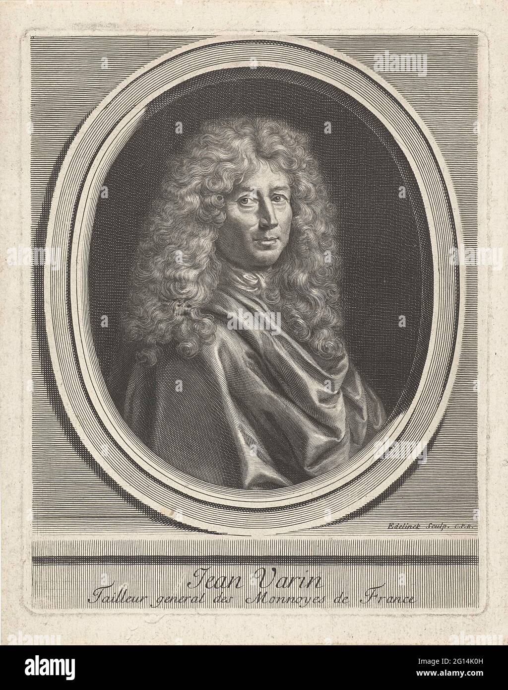 Portrait of Jean Varin. Portrait of the French print maker and sculptor ...