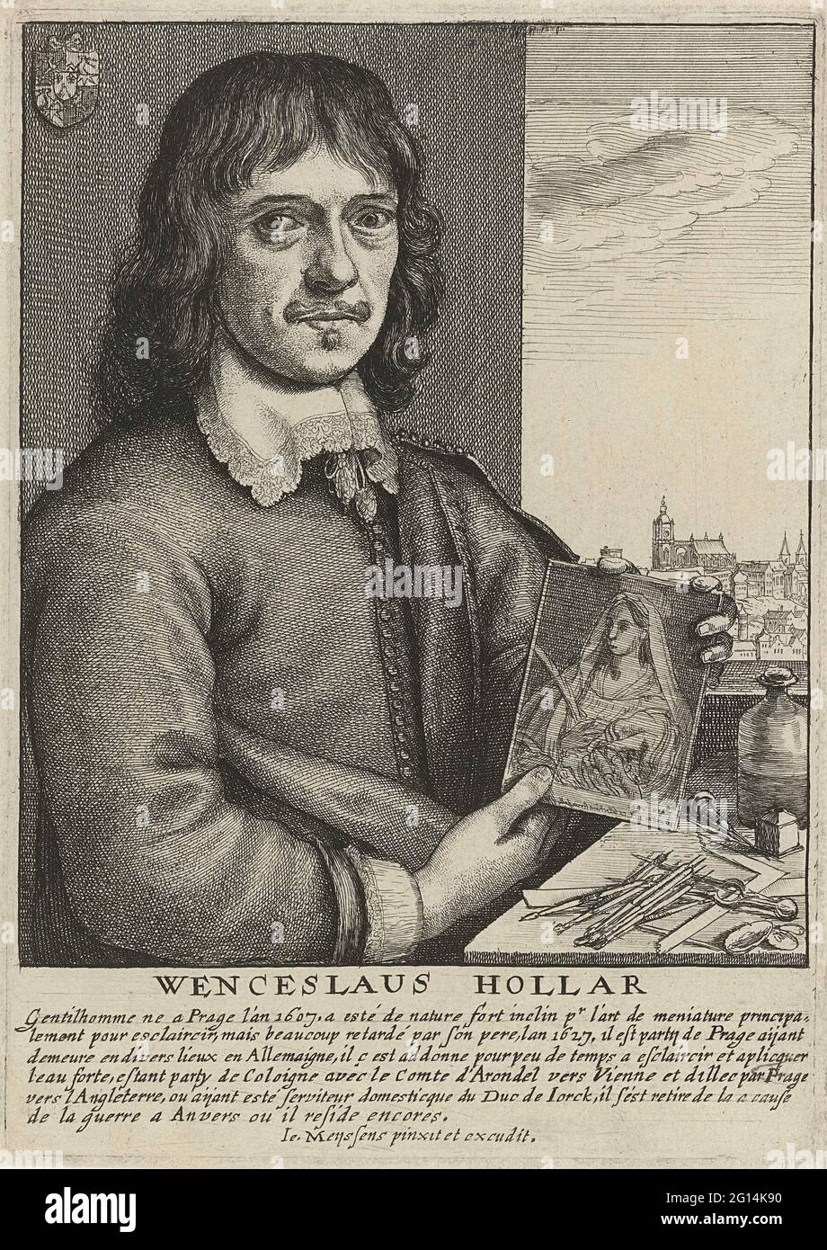 Self-portrait of Wenzel Hollar; Portraits of artists; Image Divers ...