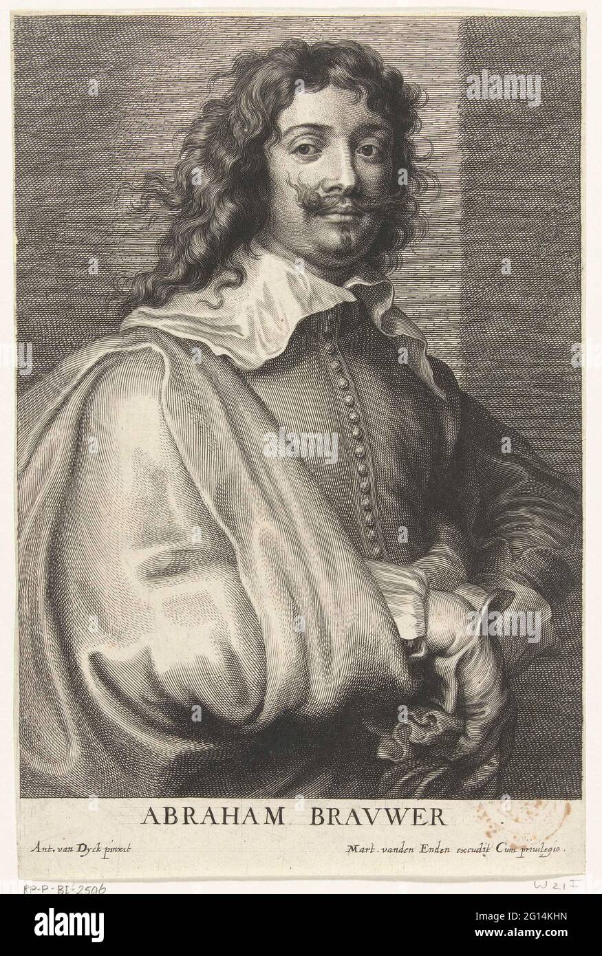 Portrait of painter Adriaen Brouwer; Abraham Bravwer Stock Photo - Alamy