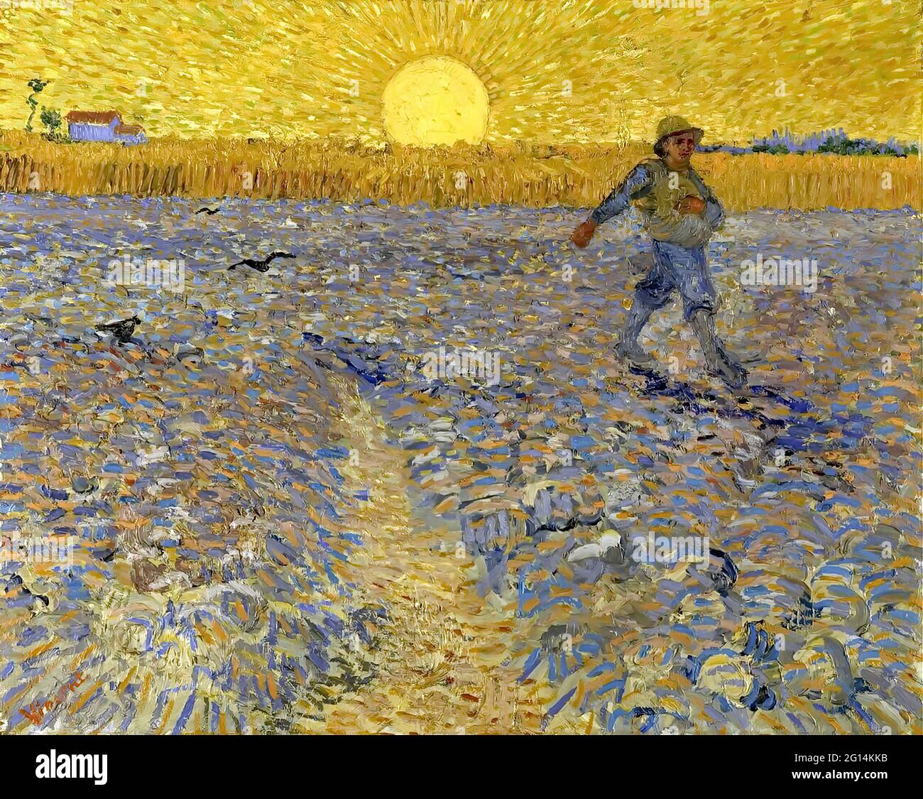 Vincent Van Gogh - the Sower 02 Stock Photo - Alamy