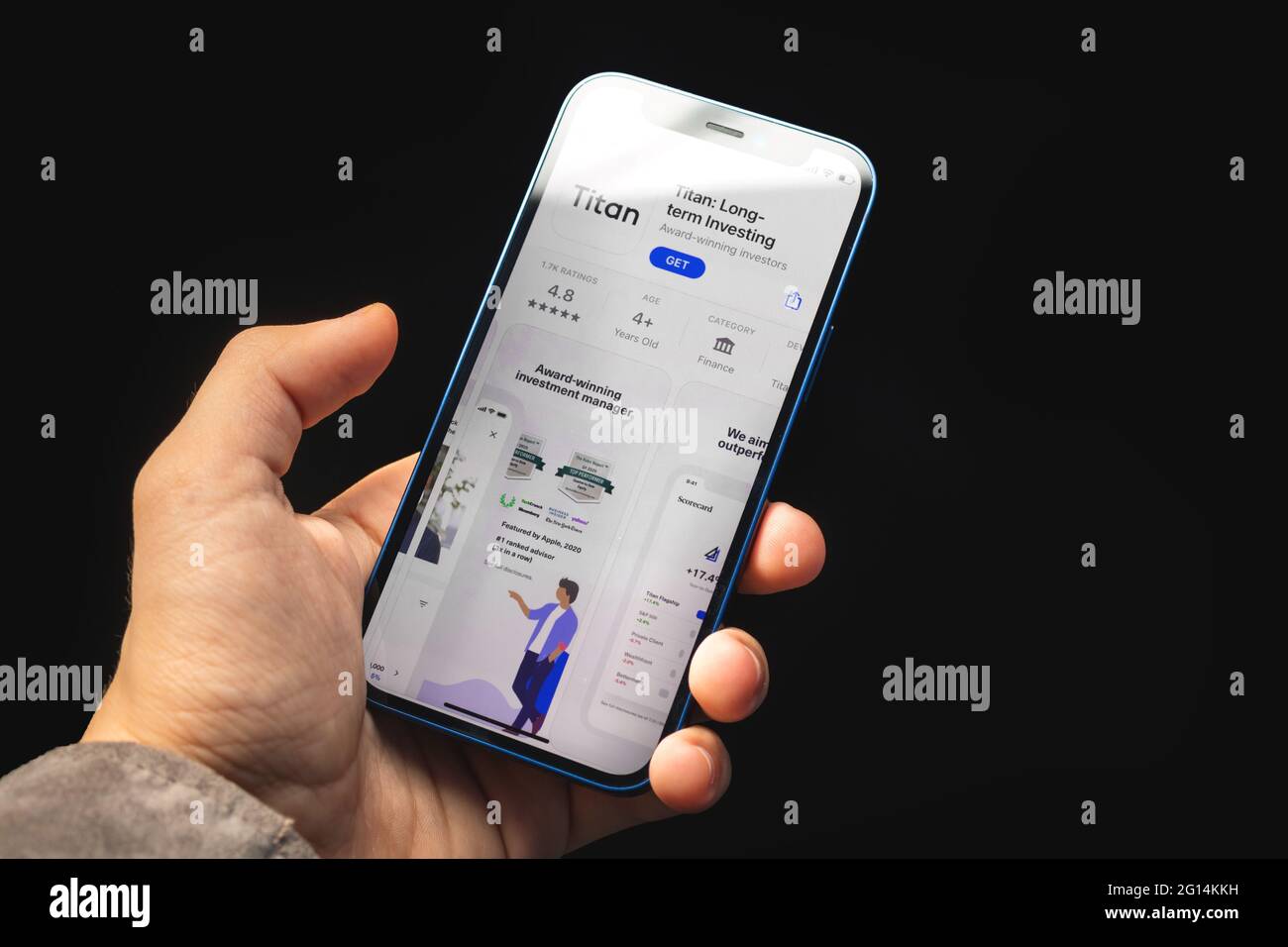 Titan mobile app hi-res stock photography and images - Alamy