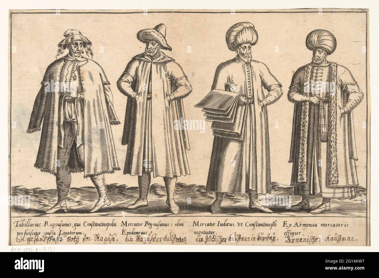 Clothing of traders in Constantinople around 1580; Traditional clothing ...