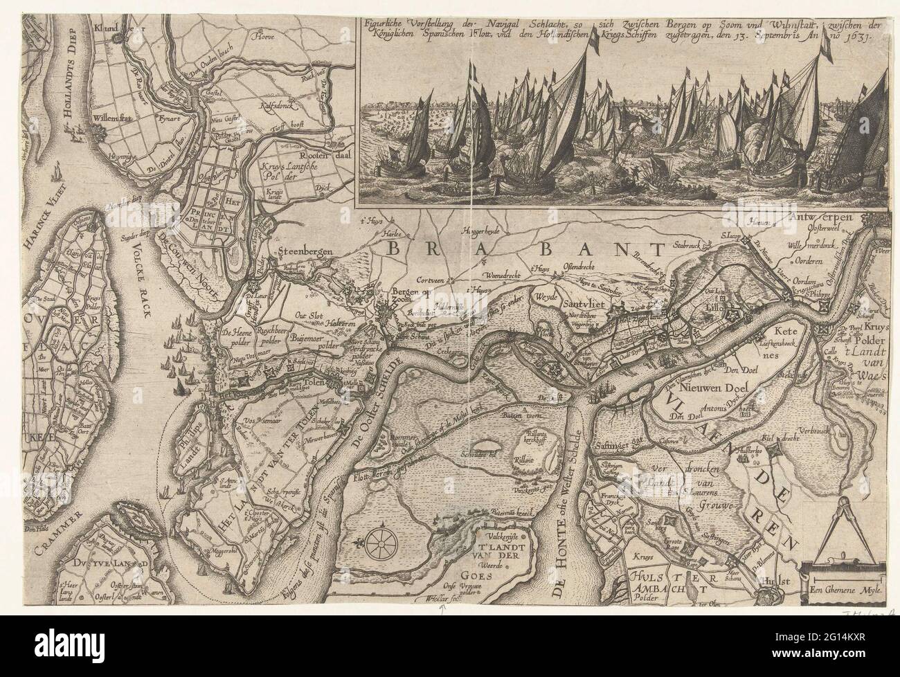 Victory over the slake, 1631; Figuerliche Vorstellung der Navigal ...