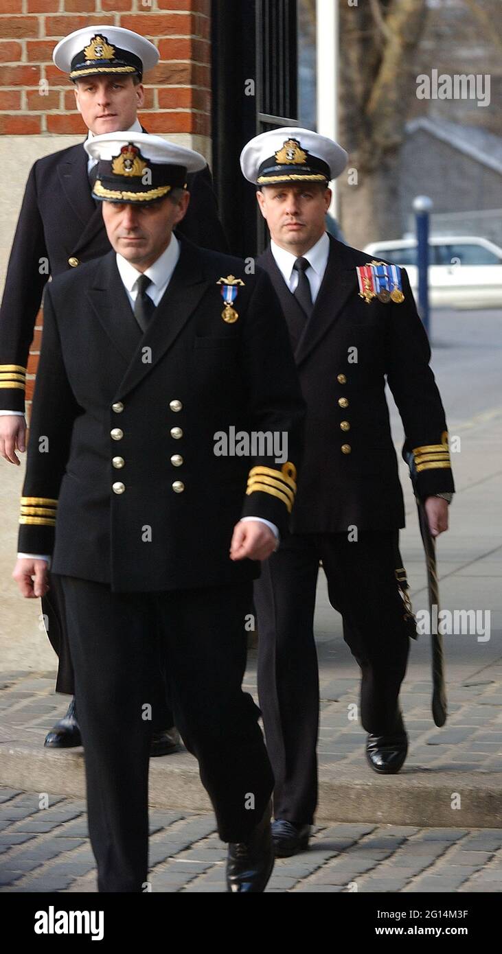 HMS TRAFALGAR COURT MARTIAL. COMMANDER OF HMS TRAFALGAR COMMANDER ...
