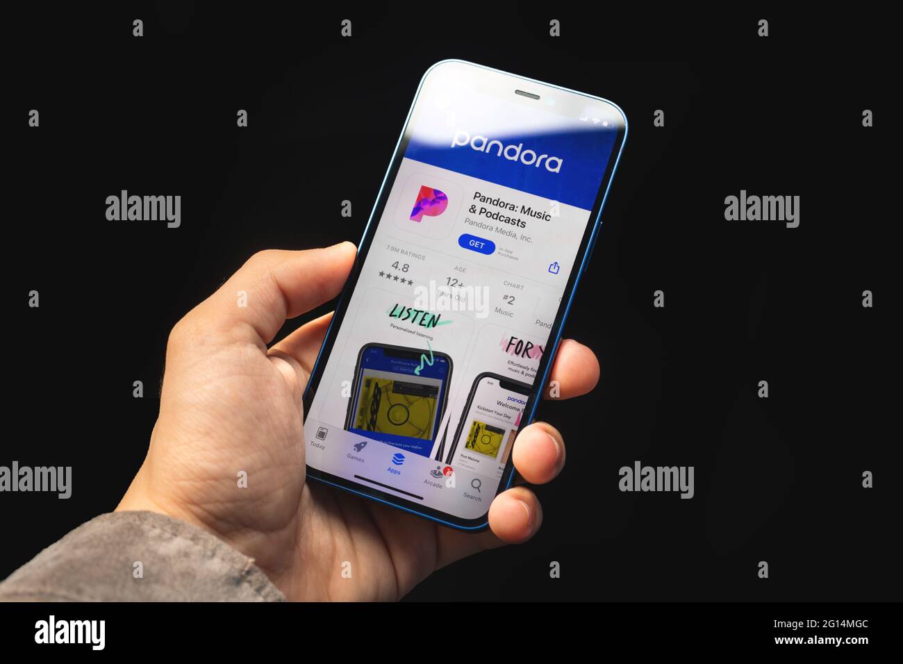 Pandora music logo hi-res stock photography and images - Alamy