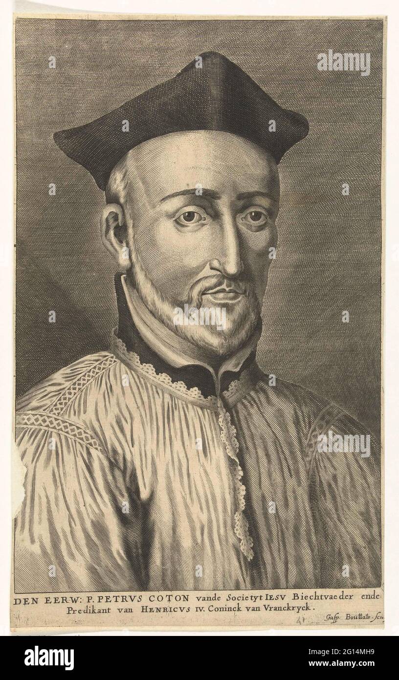 Portrait of Pierre Coton; Den Eerw. P. Petrus Coton. Pierre Coton ...