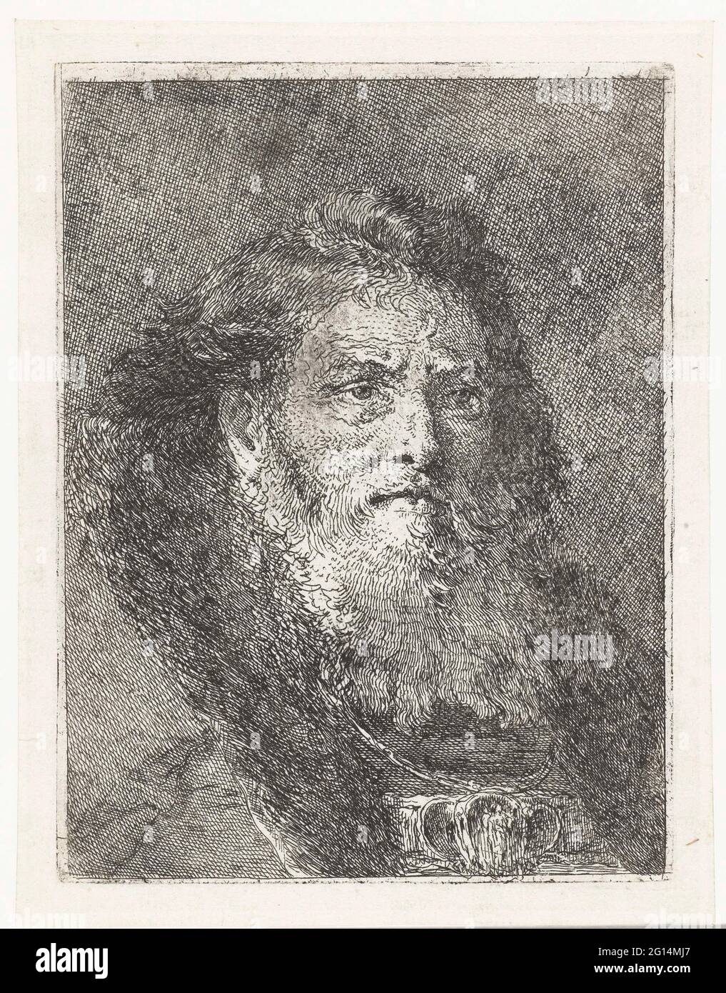 Man without headdress; Collection of heads; Raccolta di test Stock ...