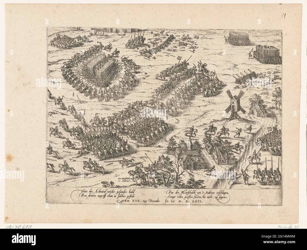 Battle of Dreux, third meet, 1562; Series 3: French religious wars ...