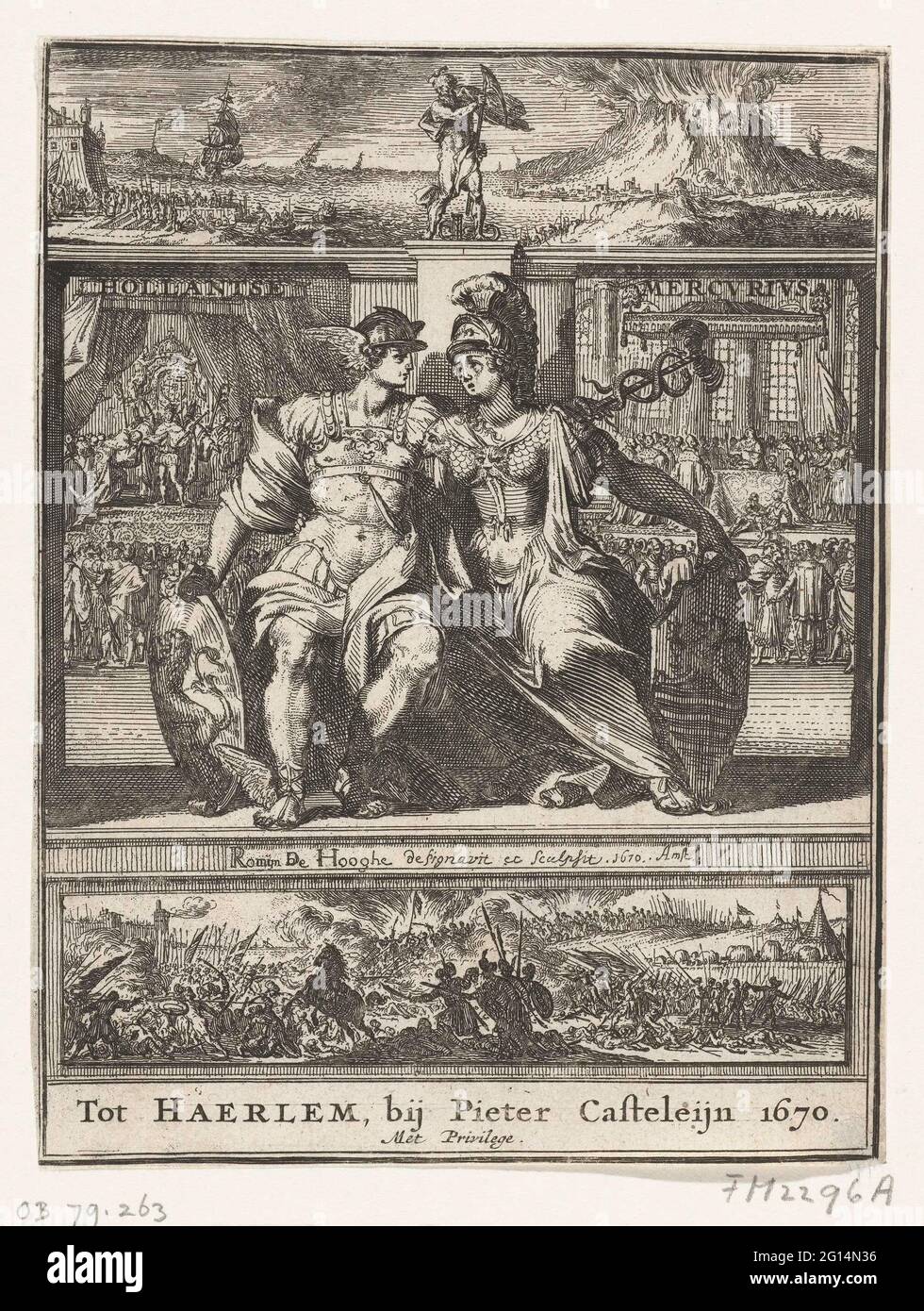 Title page for the Hollandsche Mercurius for the year 1669. Title page ...