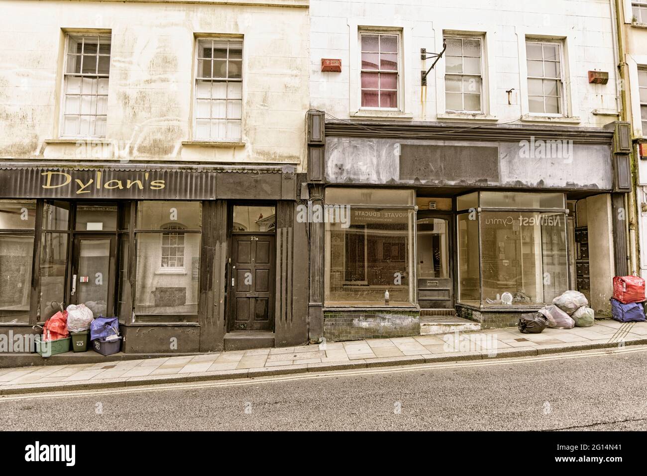 Post-processed image illustrating the decline of High Street shopping ...