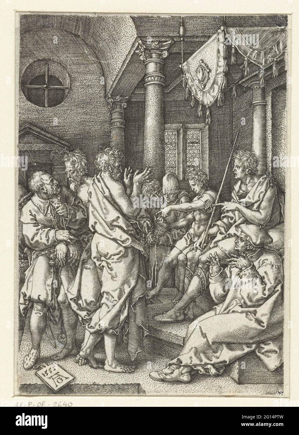 Daniel heard the elders; History of Susanna. The judge sitting on his ...