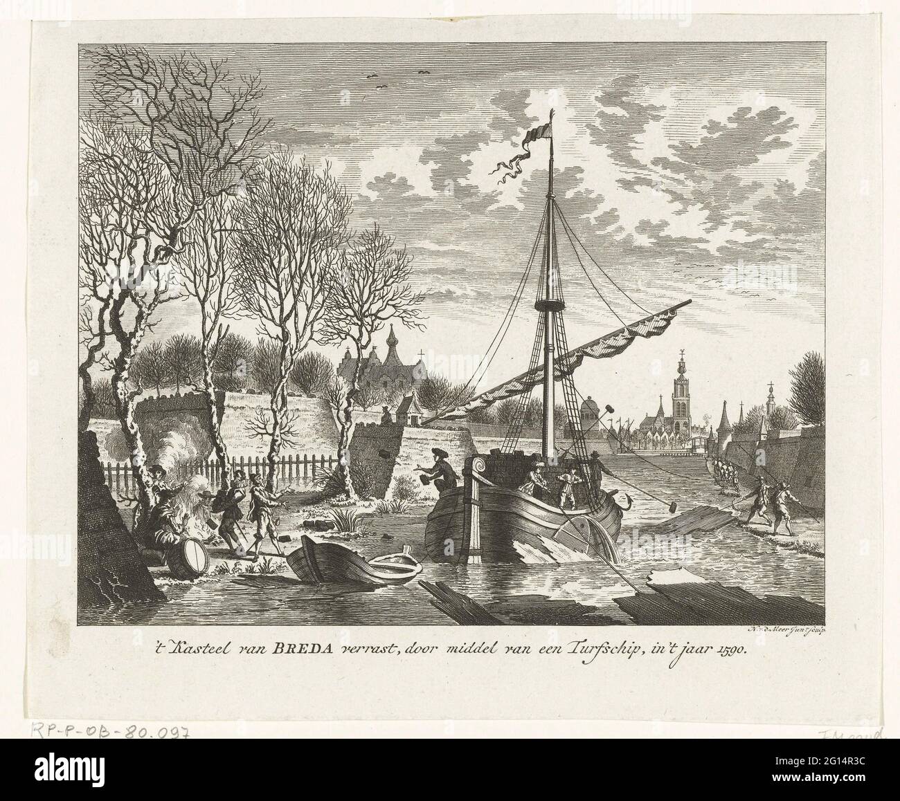 Turf ship from Breda, 1590; 't Kasteel van Breda surprises, through a ...