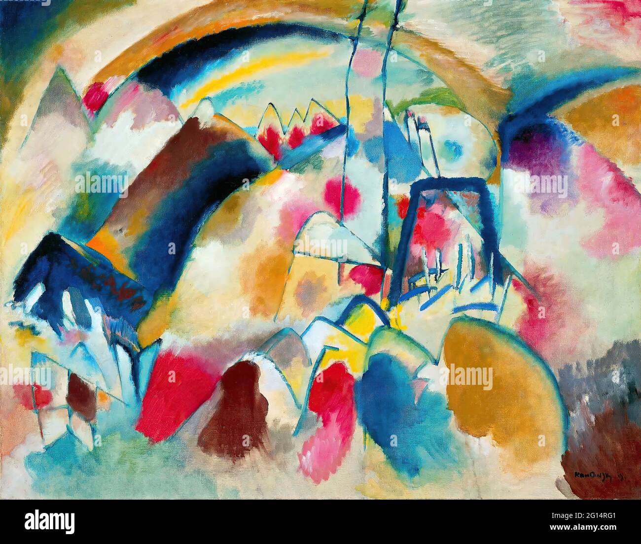 Wassily Kandinsky - Landscape with Church Landscape with Red Spots I ...