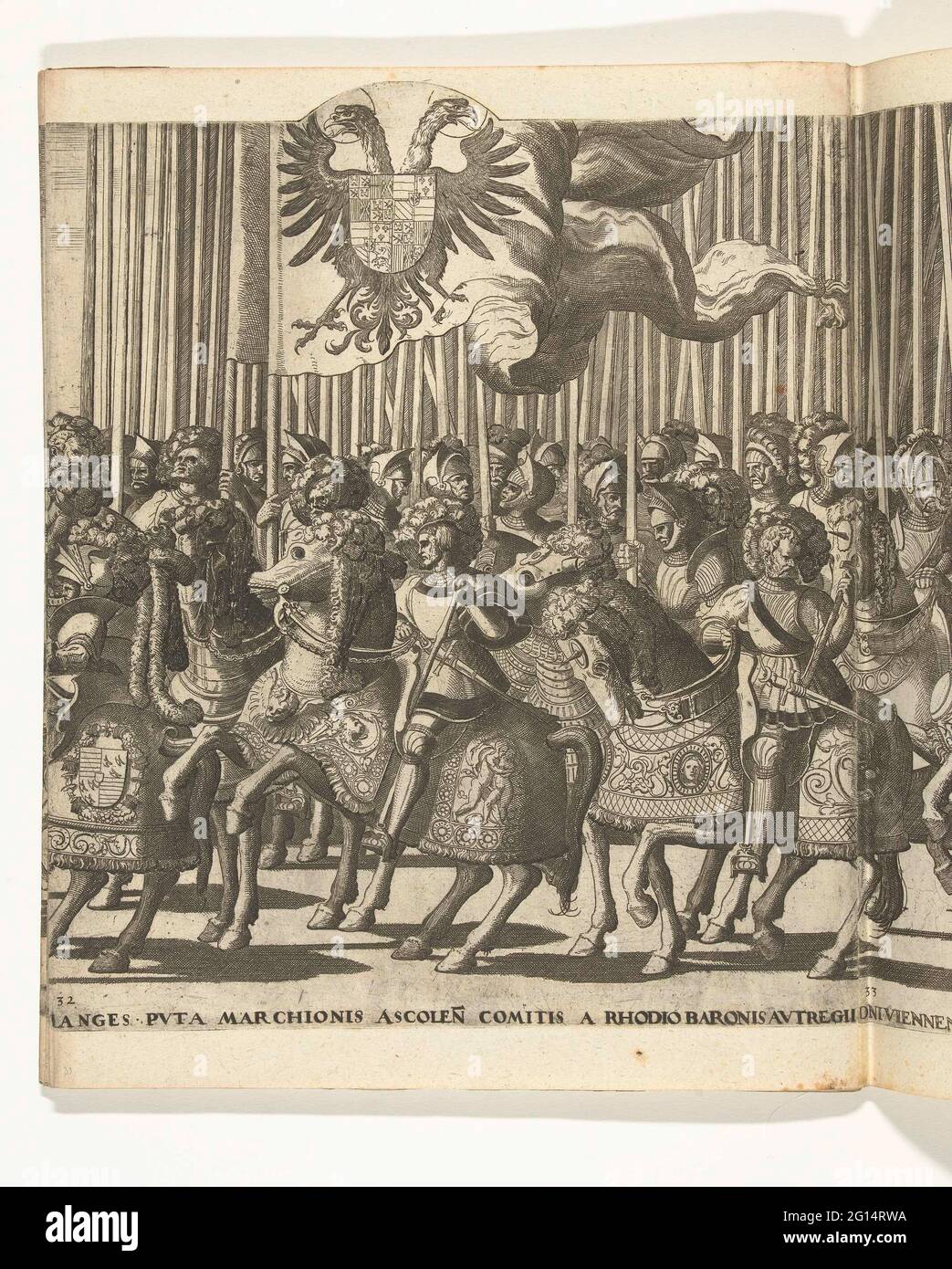 National species with the Habsburg banner and Italian nobles, plate 32 ...