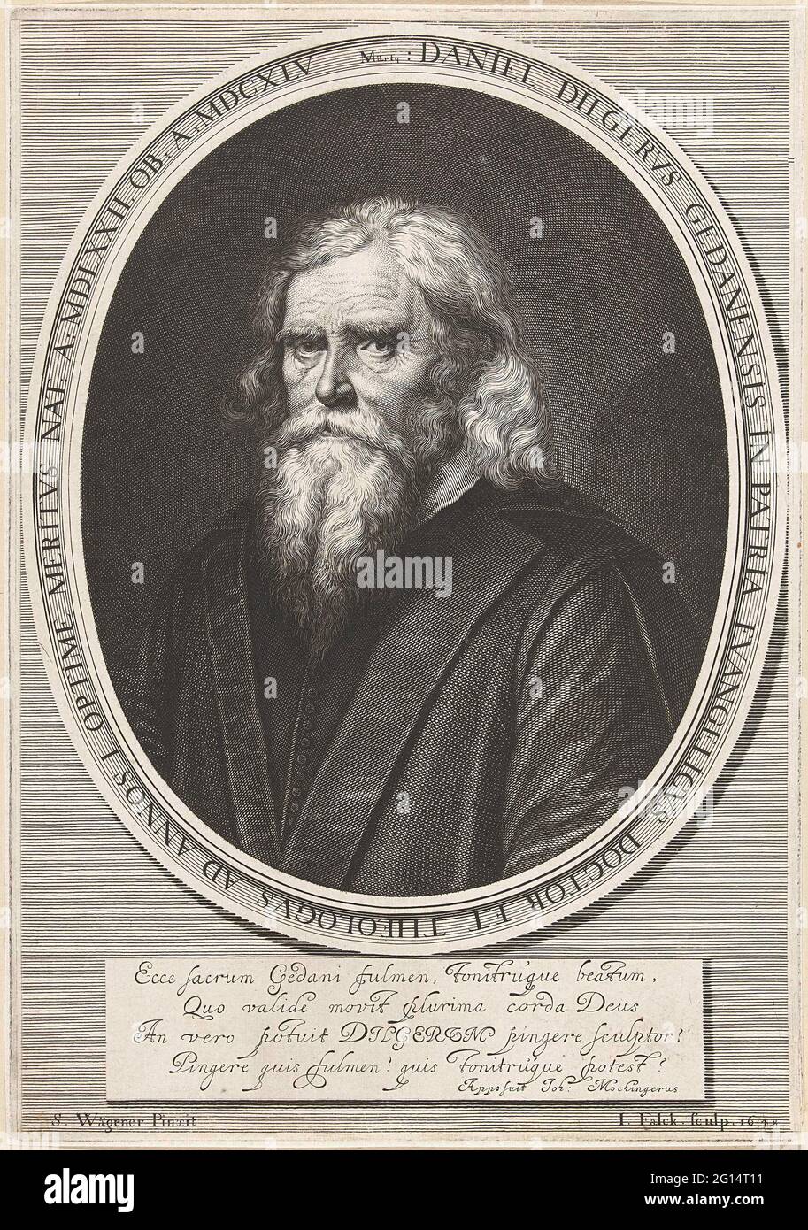 Portrait of Daniel Dilger; Daniel Dilgervs. Portrait of the theologian ...