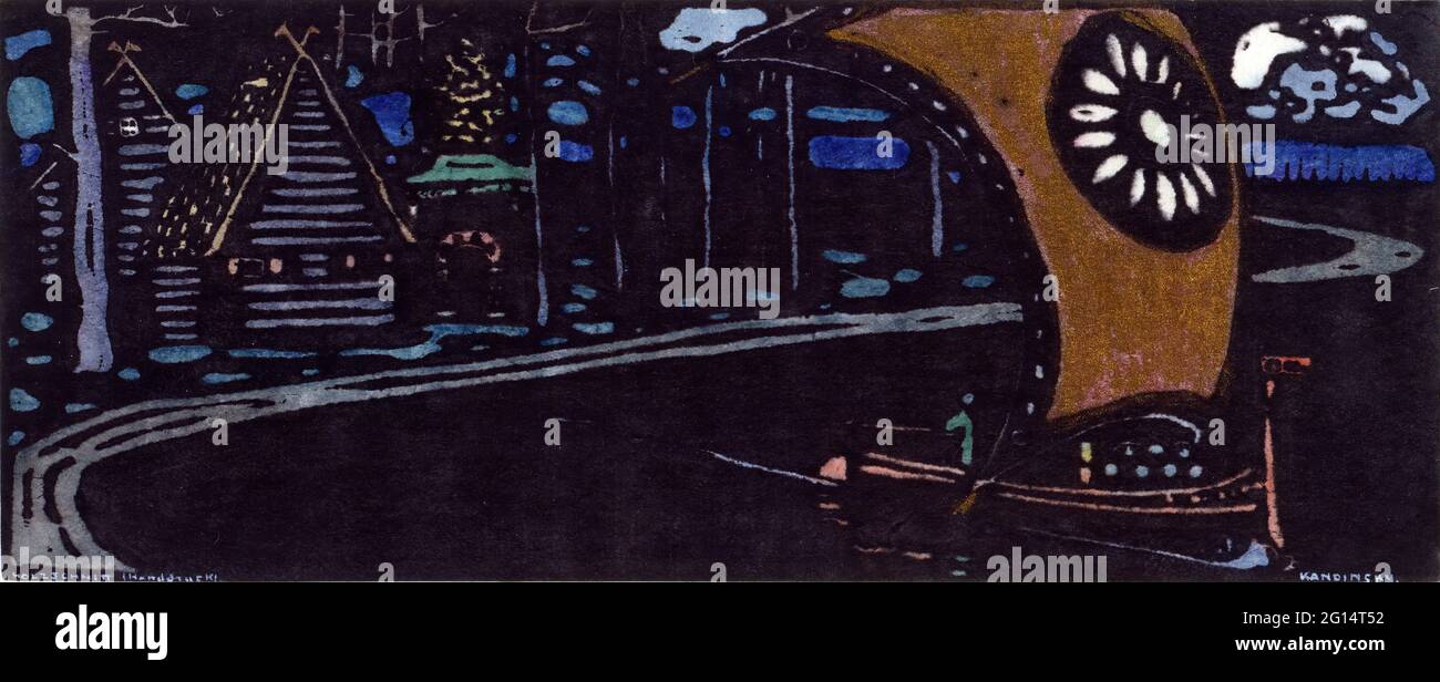 Wassily Kandinsky - the Golden Sail Stock Photo - Alamy