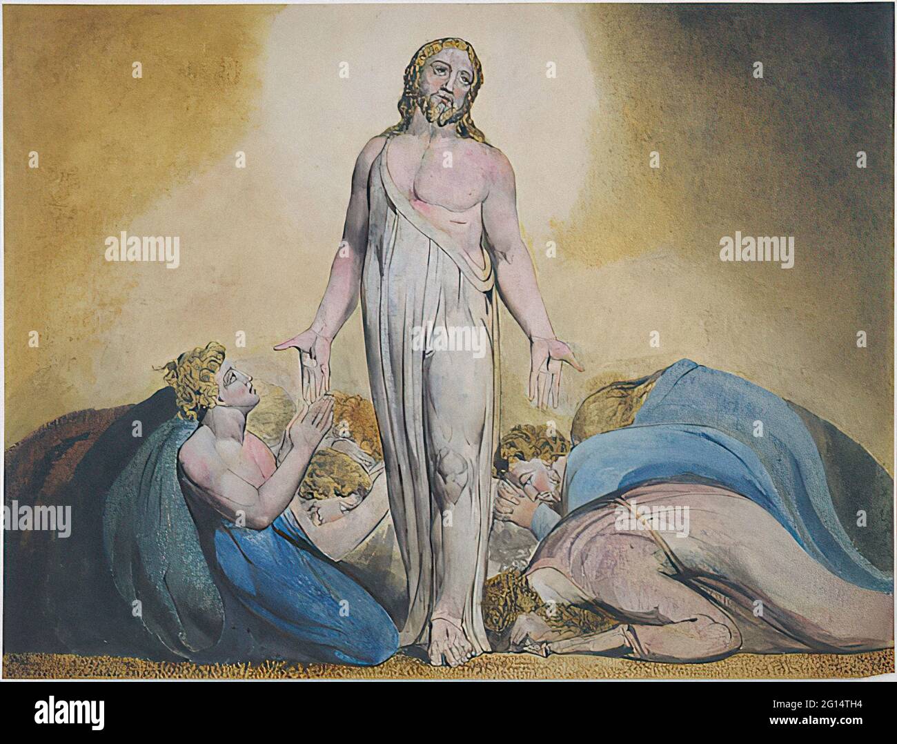 William Blake - Christ Appearing His Disciples After Resurrection Stock ...