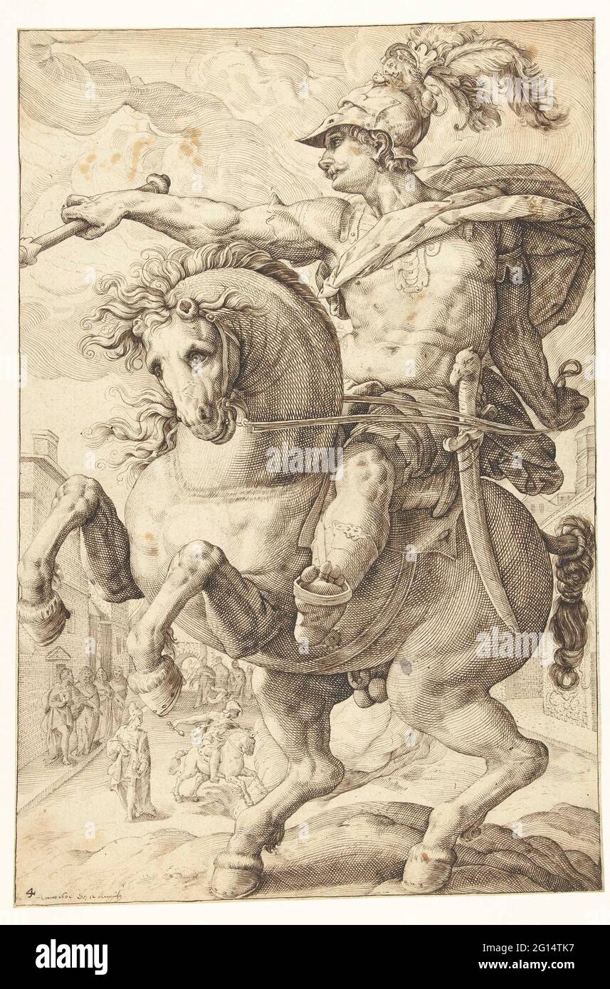 Marcus Curtius; Roman heroes Stock Photo - Alamy