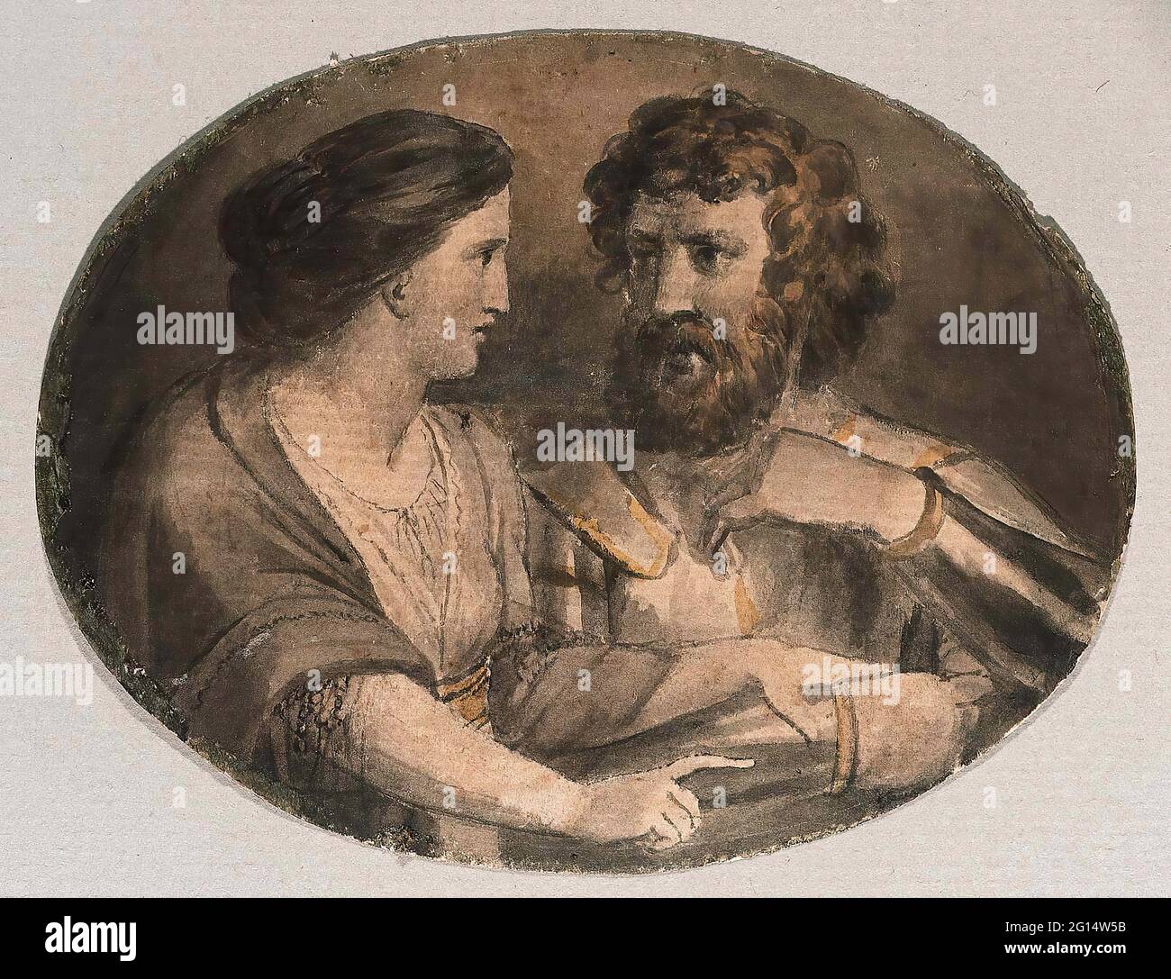 William Blake - Macbeth and Lady Macbeth Illustrations to Shakespeare ...