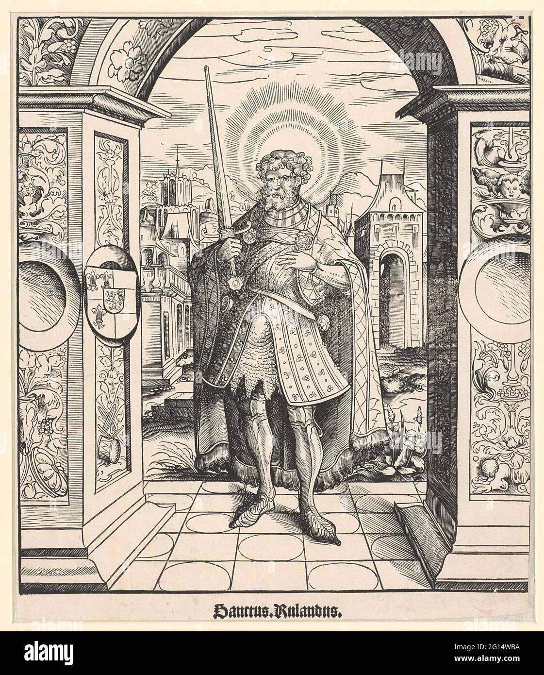 Saint Rolandus; Saints attached to the Habsburg house Stock Photo - Alamy