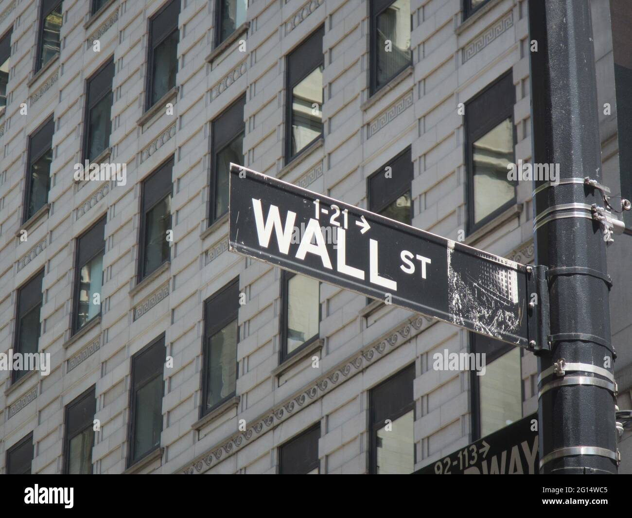 "Wall St." street sign in New York City Stock Photo - Alamy
