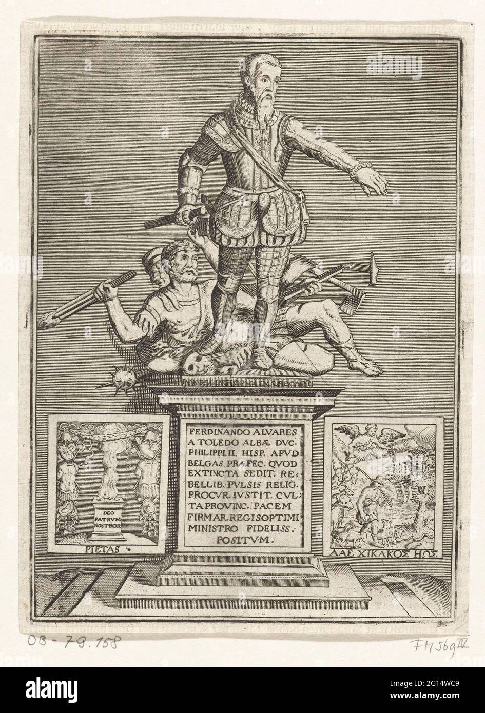 Statue of the Duke of Alva, 1571. The Statue of the Duke of Alva, set ...