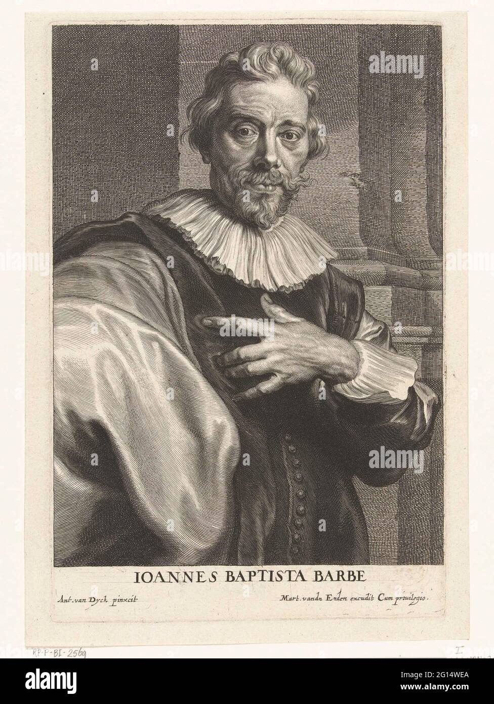 Portret van Grader Jean Baptist Barbé; Ioannes Baptista Barbe Stock ...