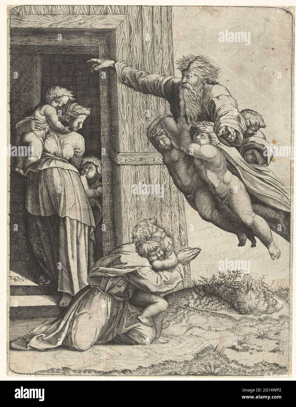 God appears to Noah Stock Photo - Alamy