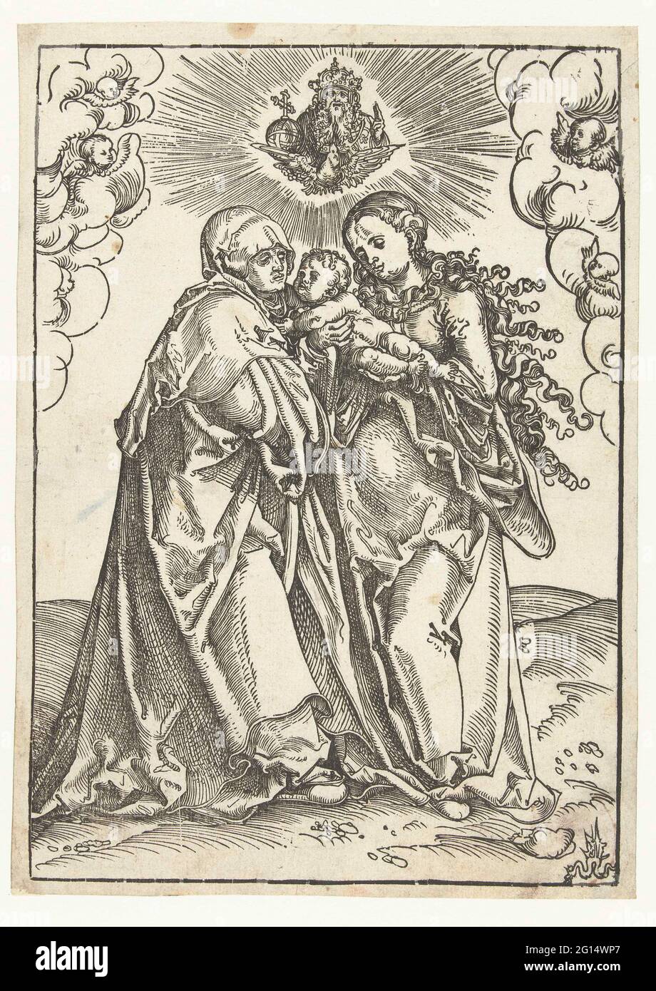 Maria with child and holy anna and trinity; Anna in three. Anna in ...