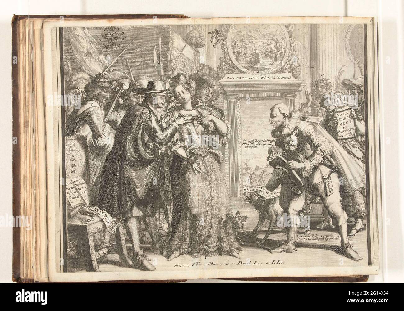 The forced marriage, 1706; 5. 't hearing, or threw Spanish Huwelyk ...