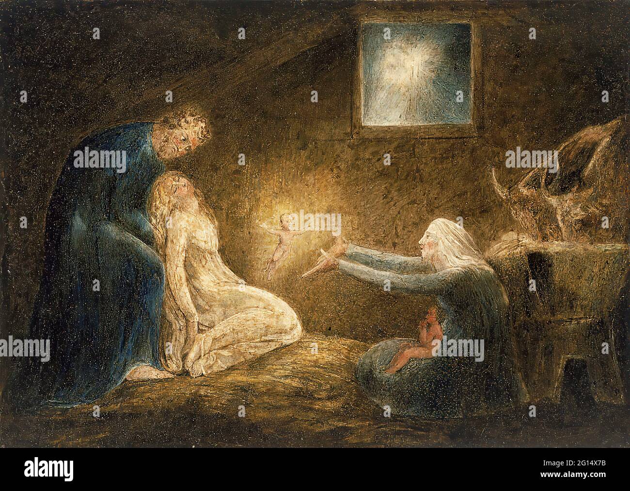 William Blake - the Nativity Stock Photo - Alamy