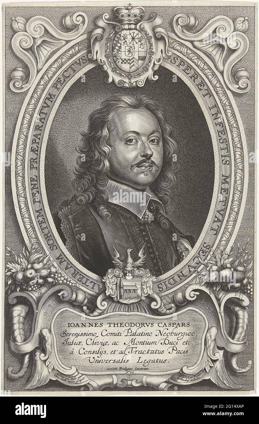 Portrait of Johann Theodor Caspars; Celeberrimi Ad Pacificandum ...